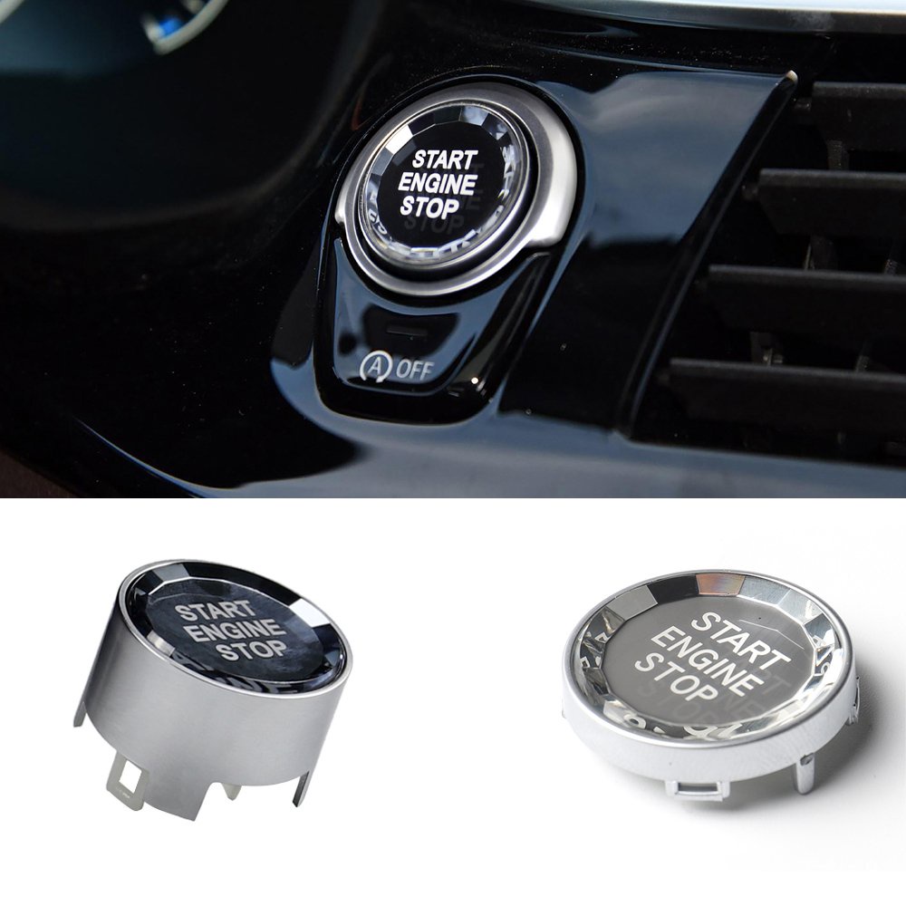 Crystal Styling Car Start Stop Engine Switch Button Cover Trim For BMW ...