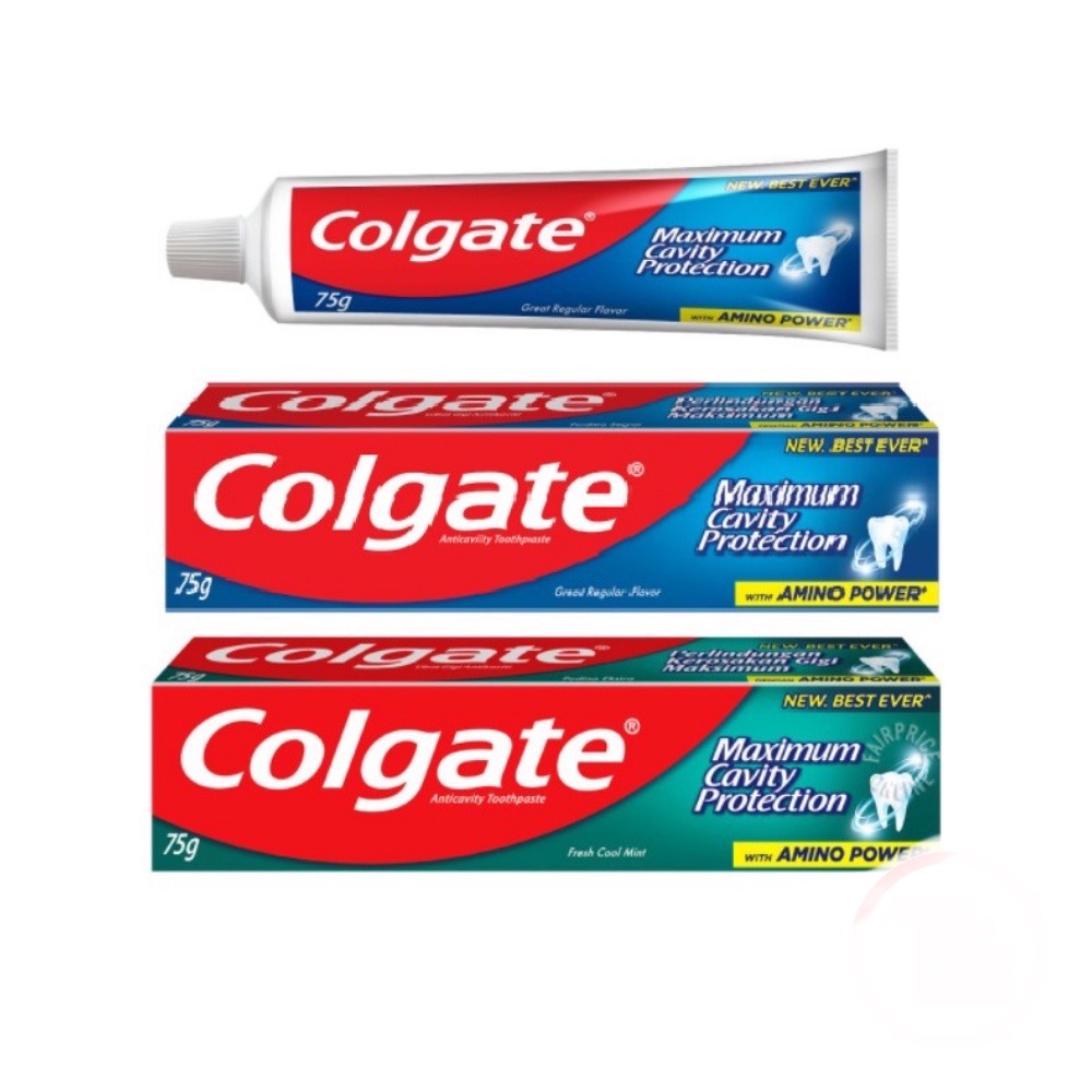 Colgate Toothpaste Fresh Cool Mint / Great Regular Flavour 75gm ...