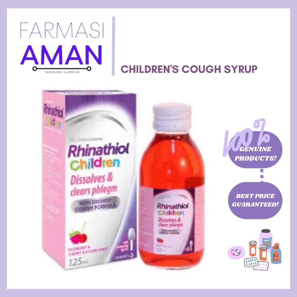Rhinathiol Children 2% Carbocisteine Syrup 125ml (Ubat Batuk) | Shopee ...