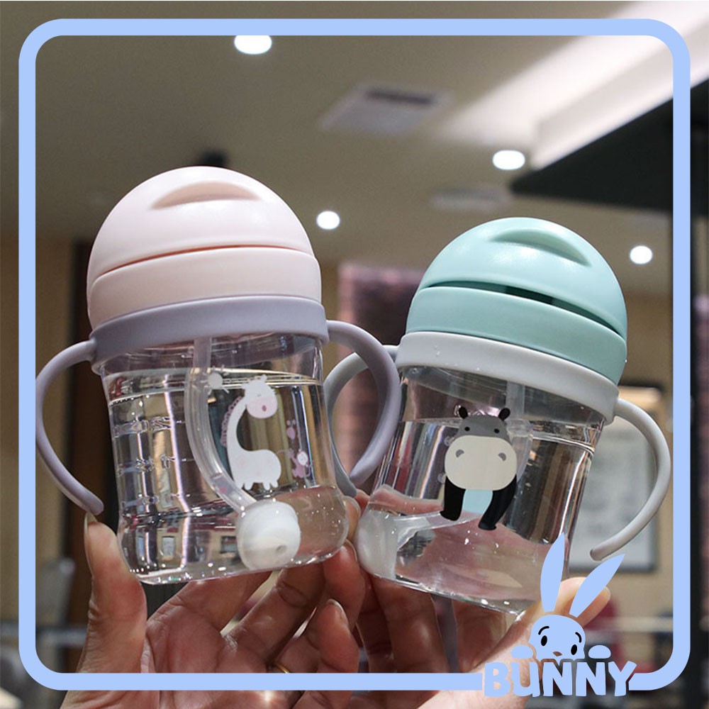 Baby Learning Cups Cartoon Children Straw Cup with Sippy Cup Anti ...