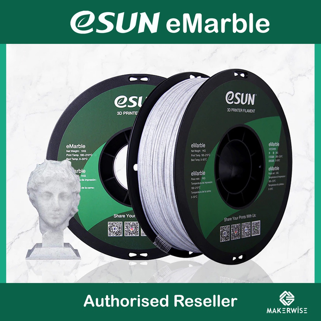 Genuine eSUN PLA Marble Filaments 1.75mm 1KG Solid Colours Series for ...