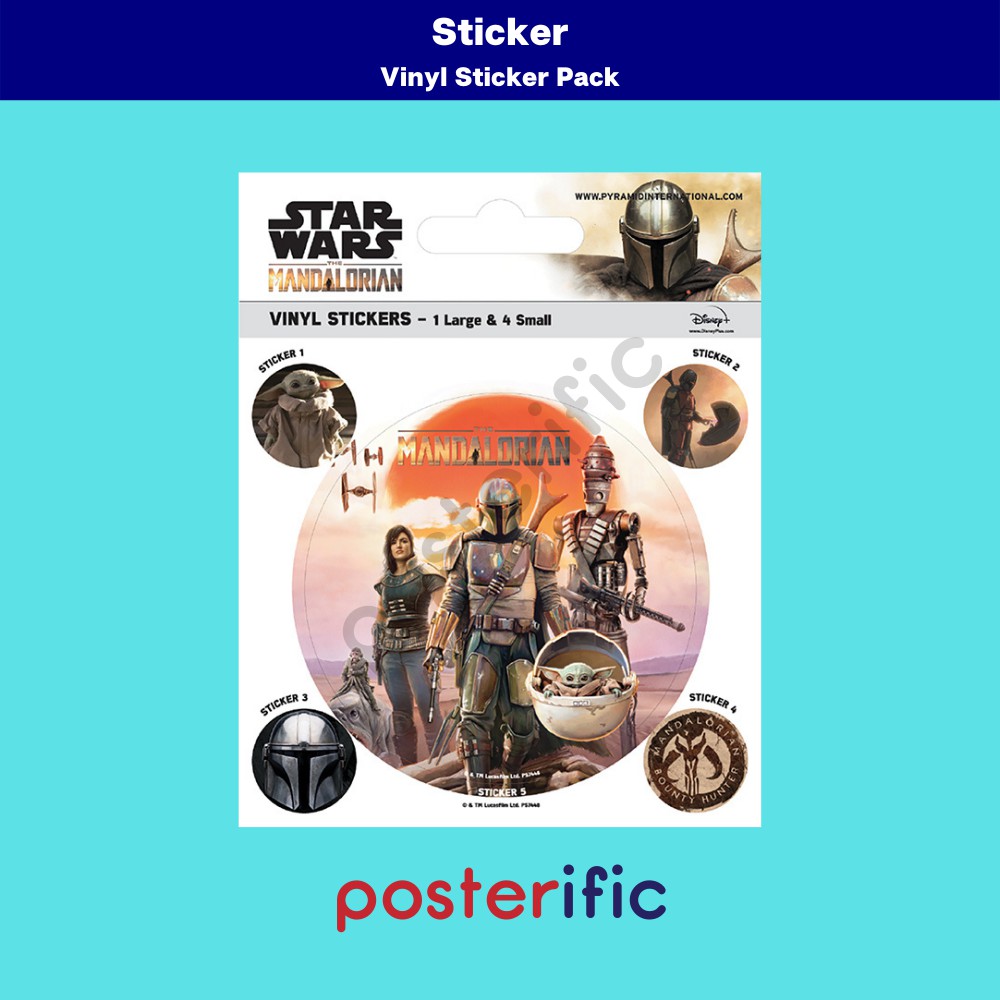 Star Wars: The Mandalorian (Legacy) - Vinyl Sticker Pack [5 pcs ...