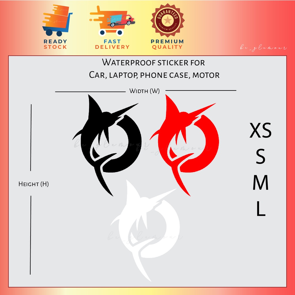 TODAK logo sticker Reflective dota 2 Stiker Kereta pantulan cahaya ...