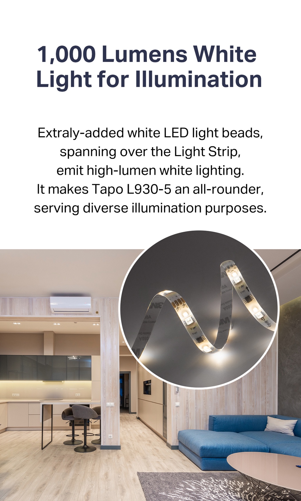 TP-Link Apple HomeKit LED Smart Wi-Fi 5M 16 Million-Colors RGB Fluid ...