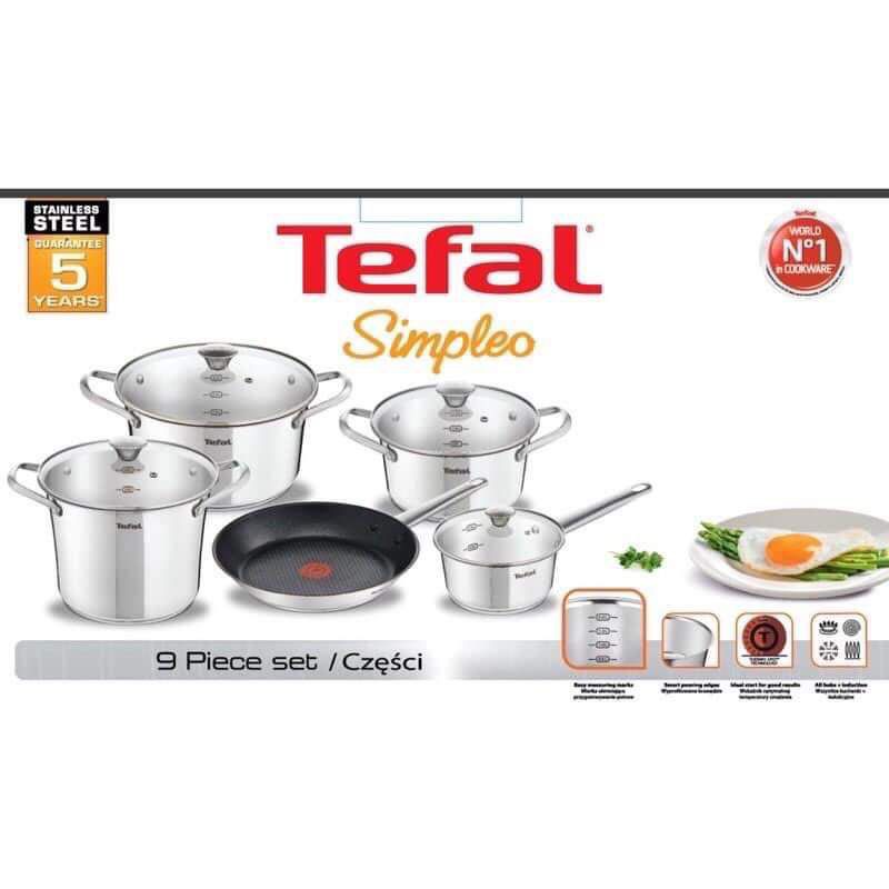 Tefan stainless steel pan set of 5 dishes (with 28cm pan) | Shopee Malaysia