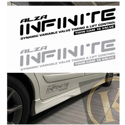 NEW Design Perodua Alza Infinite Door Side Vinyl Sticker [x2pcs ...
