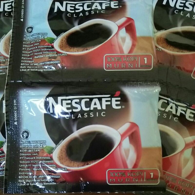 Nescafe Classic Instant Coffee 2gr Sachet/Dalgona/Pure Coffee/Roti ...