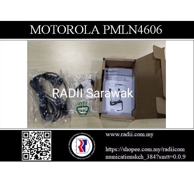 MOTOROLA PMLN4606A 2-Wire Surveillance Kit with Clear Acoustic Earpiece ...