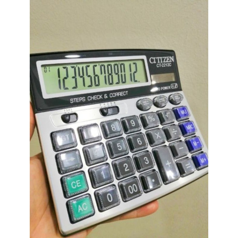 calculator CITIZEN check & correct 12digi🇲🇾Local stock 🇲🇾 | Shopee Malaysia