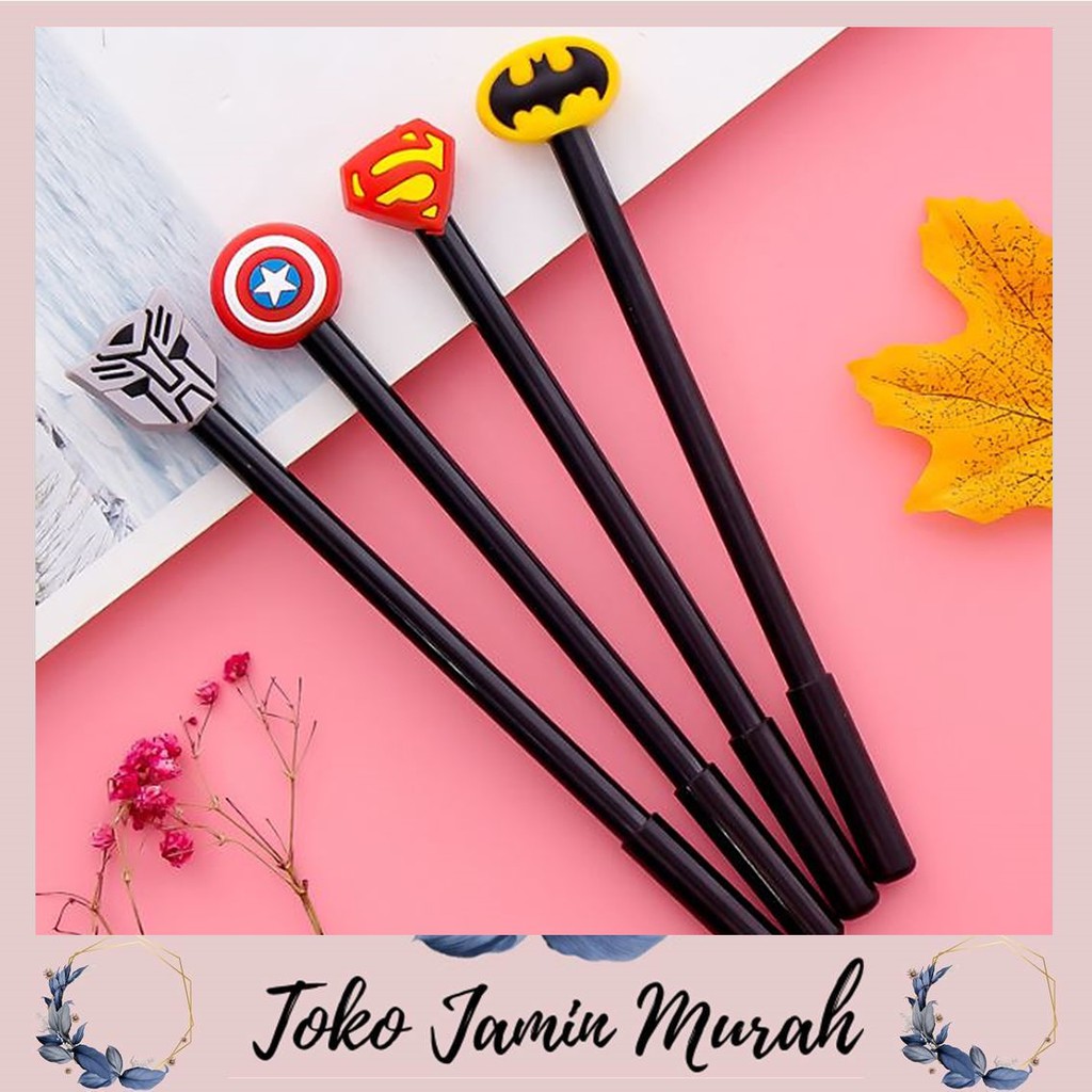 Tjm Avenger DC Superhero Logo Pens Batman Superhero Spiderman Transformers / Super Hero Pens ...