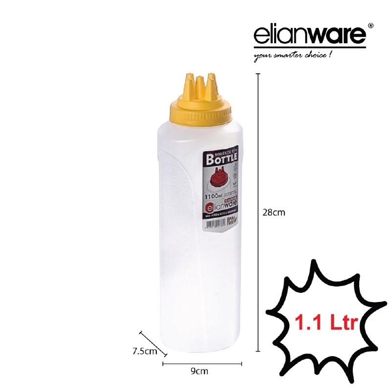 SOS Dispenser Botol Acuan Roti Jala Roti Plastik Botol Sos Condiment ...