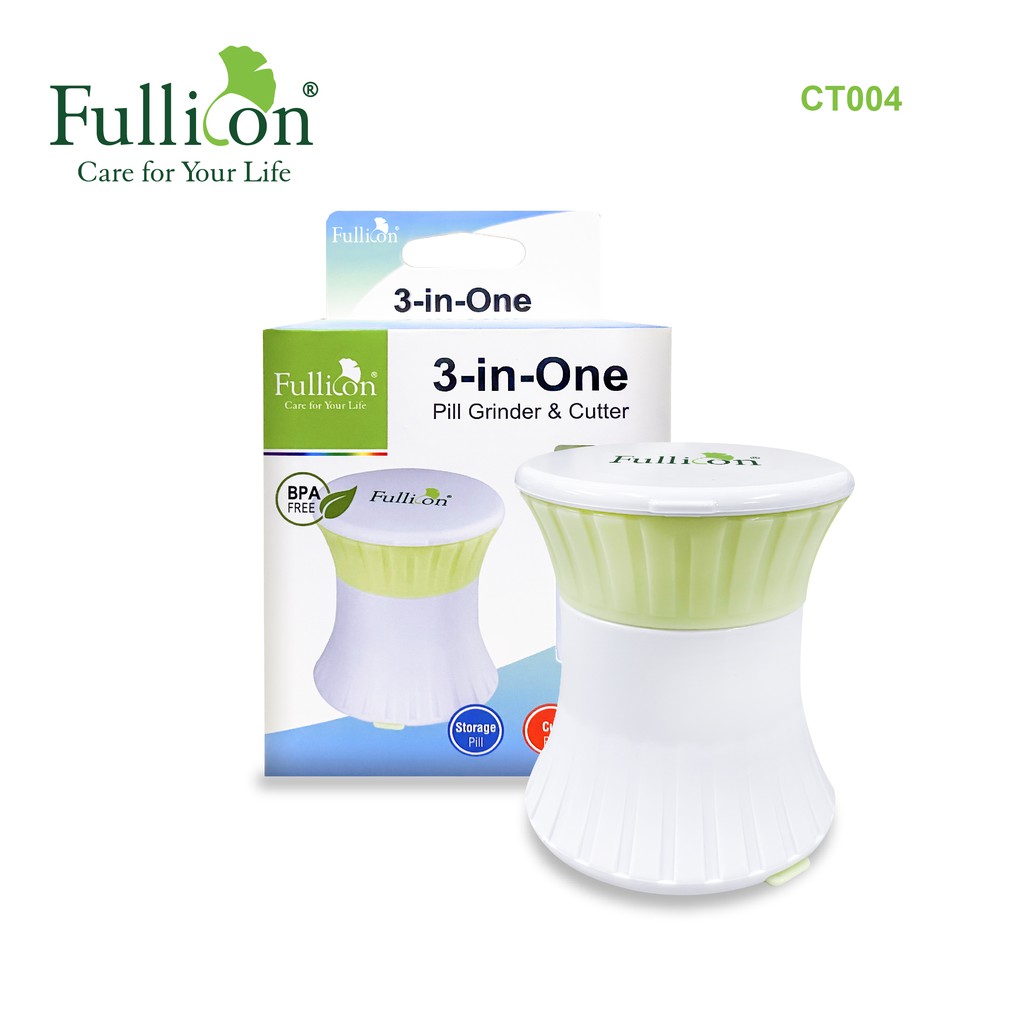 FULLICON 3-IN-ONE Pill Ginder & Cutter / BPA free | Shopee Malaysia