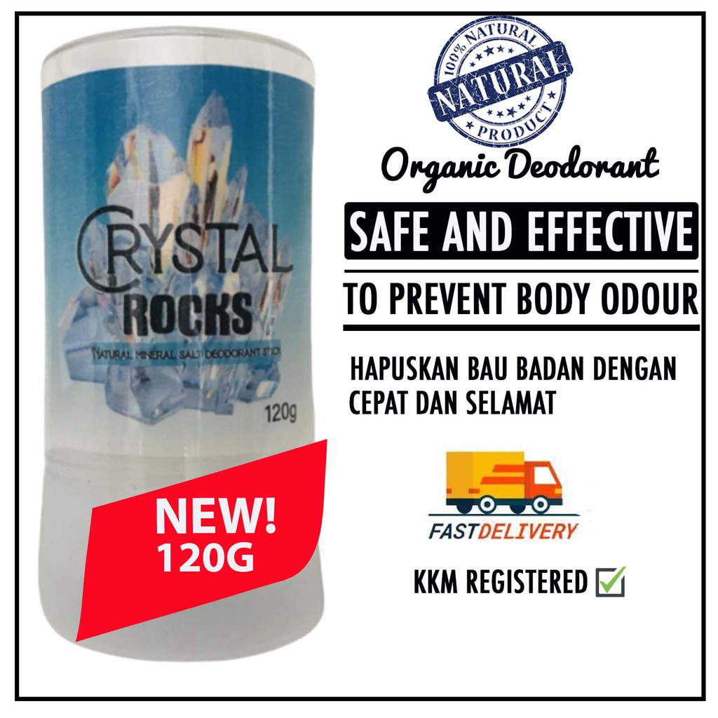 Crystal Rocks Tawas Deodorant/Crystal Deodorant/Natural Deodorant ...