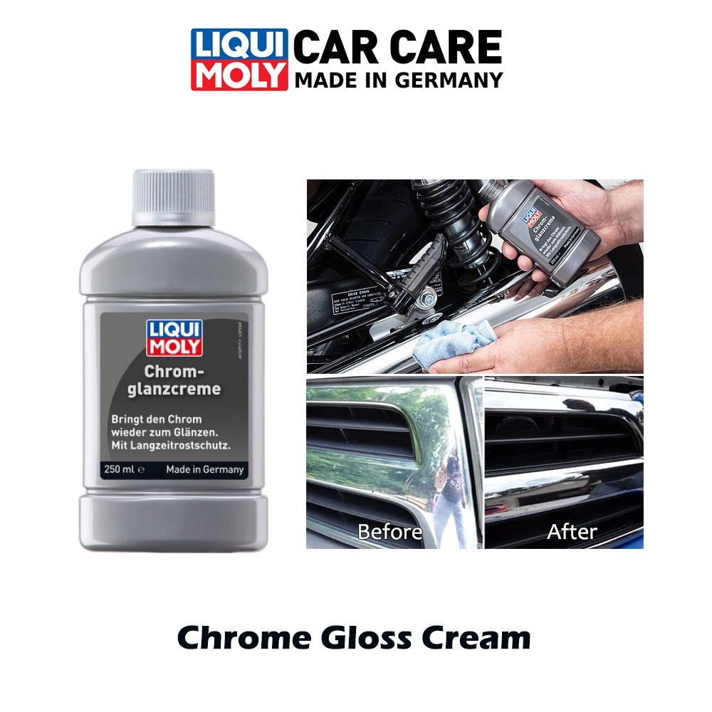 LIQUI MOLY LONG TERM PROTECTION CHROME GLOSS CREAM 250ML (CAR CARE ...