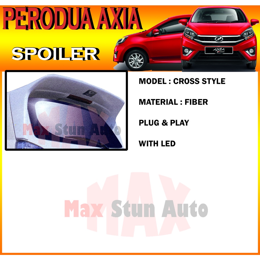 PERODUA AXIA REAR TURNK SPOILER (OE LOOK,IMPUL,MDL,SE,CROSS,MG,DRIVE68 ...