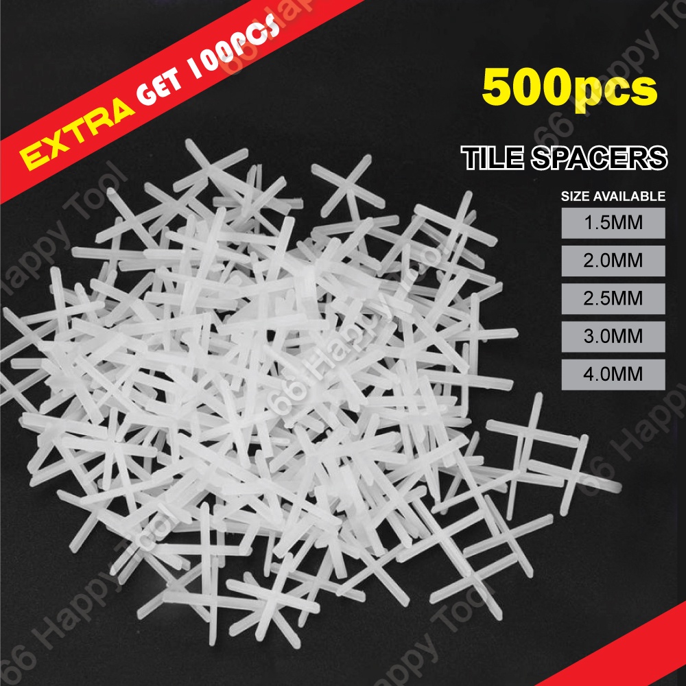 Tile Spacer 500pcs FREE 100Ppcs Mosaic Tile Cross Durable Long Lasting ...