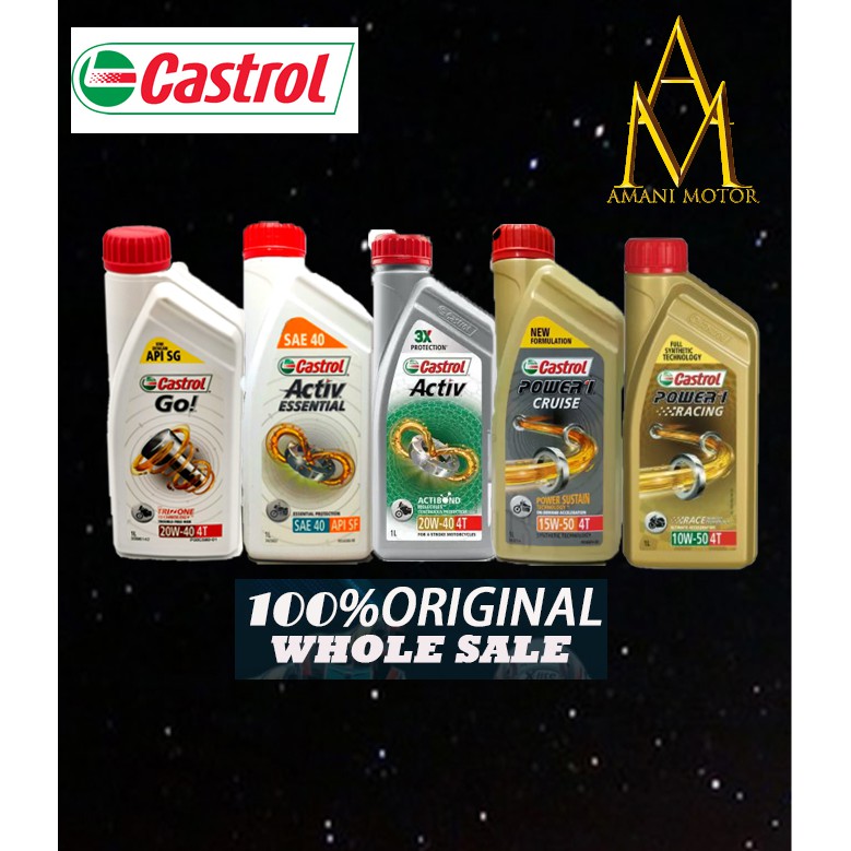 CASTROL 4T GO / ACTIVE / POWER 1 / POWER 1 RACING / SCOOTER / CRUISE ...