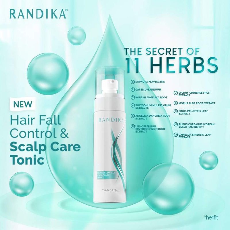 RANDIKA HAIR FALL CONTROL KAWALAN RAMBUT GUGUR TONIK PENJAGAAN KULIT KEPALA 150ML RANDIKA HAIR ...