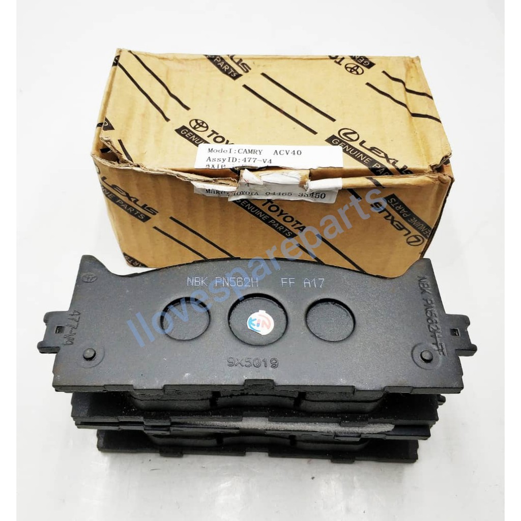 (04465-06080/FTY) TOYOTA Camry ACV40, ACV41, GSV40, ACV50 BRAKE PAD FR ...