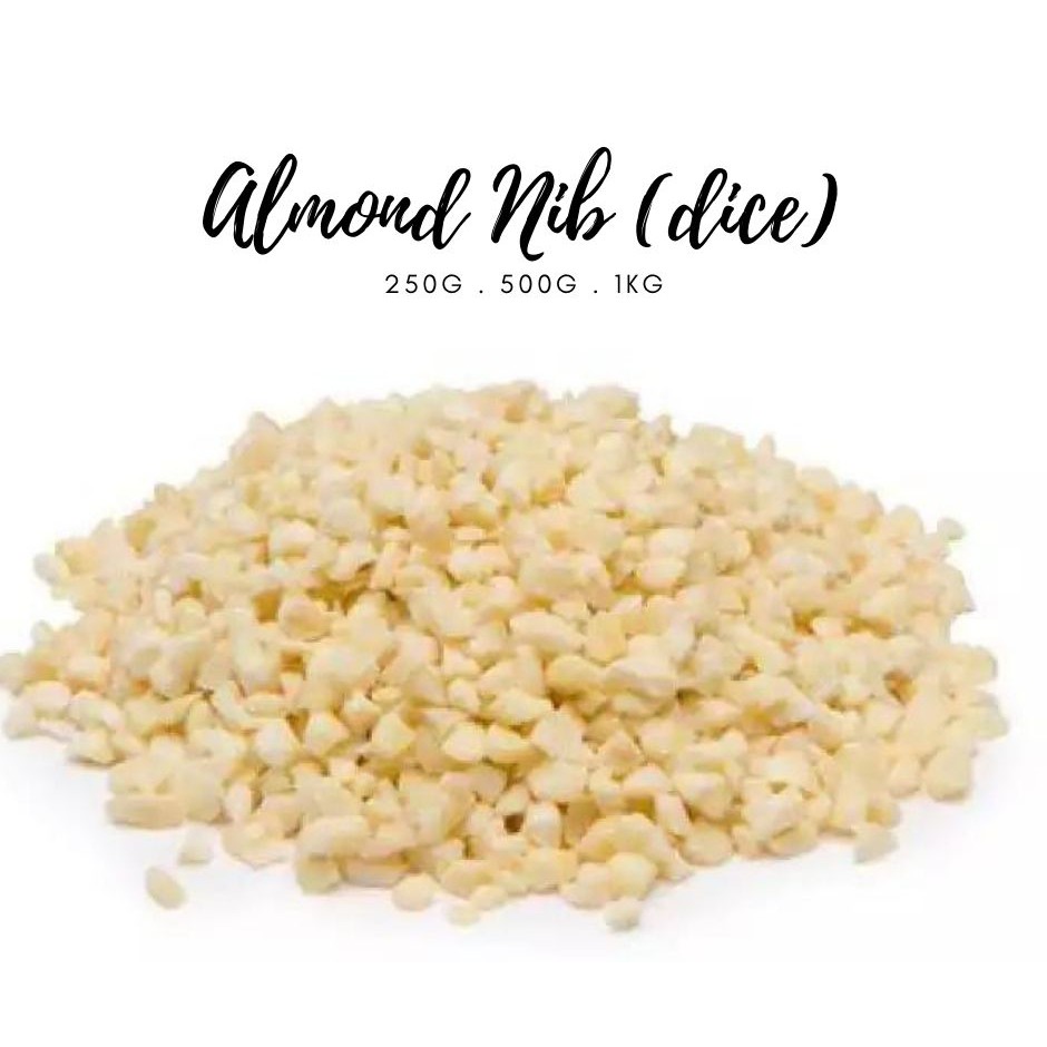 Raw Almond Nibs (Dice) 杏仁粒 （Product of USA) | Shopee Malaysia