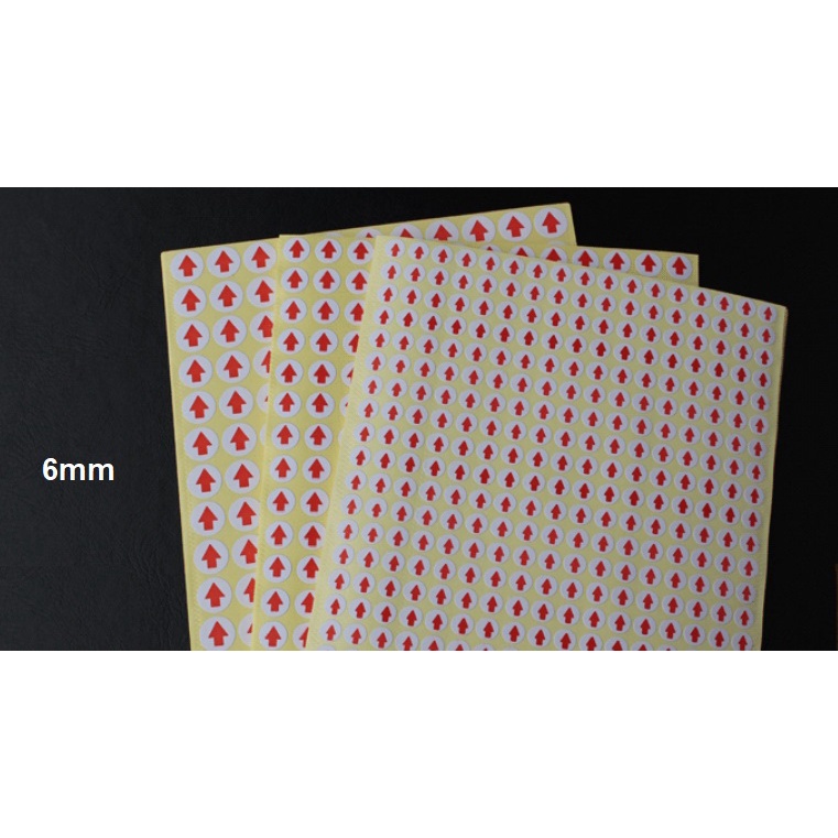 Red Arrow Sticker Mistake Defectives Marking for Pointing Rework Label ...