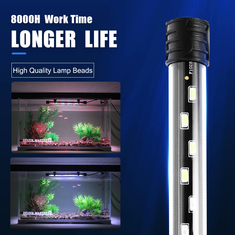 18-75CM LED Aquarium Light Waterproof Aquatic Plant Light Aquatic Decor ...