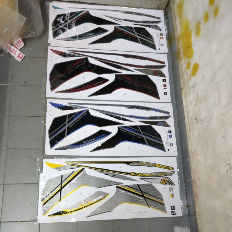Stiker sticker body stripe cover set (5) yamaha y15zr y15 lc150 | Shopee Malaysia