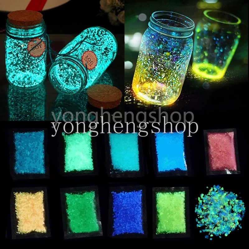 Luminous Sand Stones Glow In Dark Mini Pebble Party Home Garden Park ...