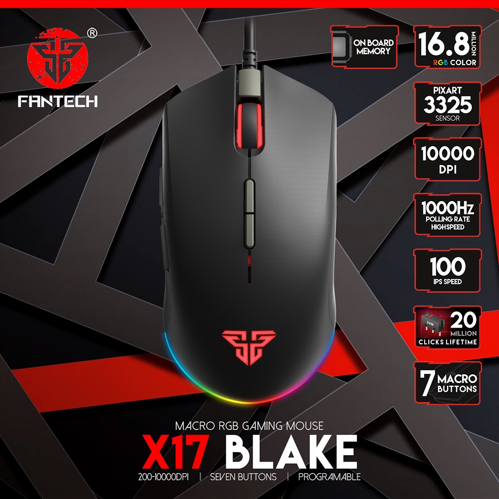 FANTECH WGC5 Blake / WGC5s Blake S Wireless Gaming Mouse for Pro Gamer ...