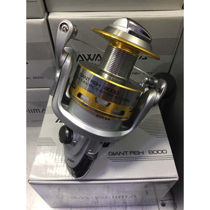 🔥 CLEARANCE 🔥 Mesin pantai Big Reel 20kg max darg long cast AwaShima ...