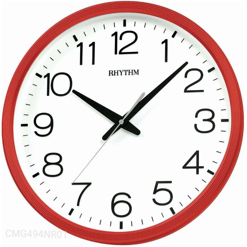 Ready Stock Authentic Rhythm Wall Clock Silent Silky Movement. Jam ...