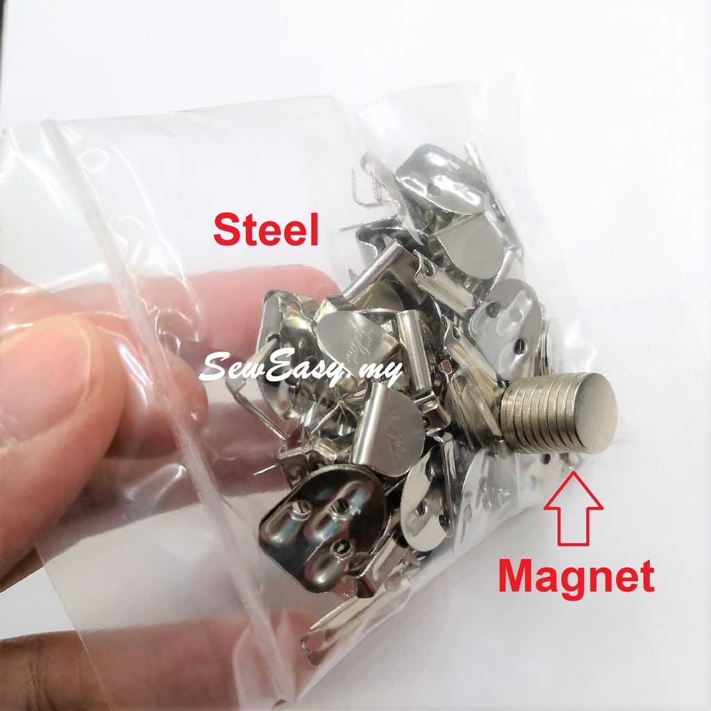 3 Pin Trousers Hooks with Prong Nickel / Kancing Seluar / Cangkuk ...