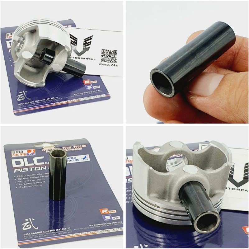 Genuine Uma Racing Universal Piston Pin DLC Diamond Like Carbon Coating ...