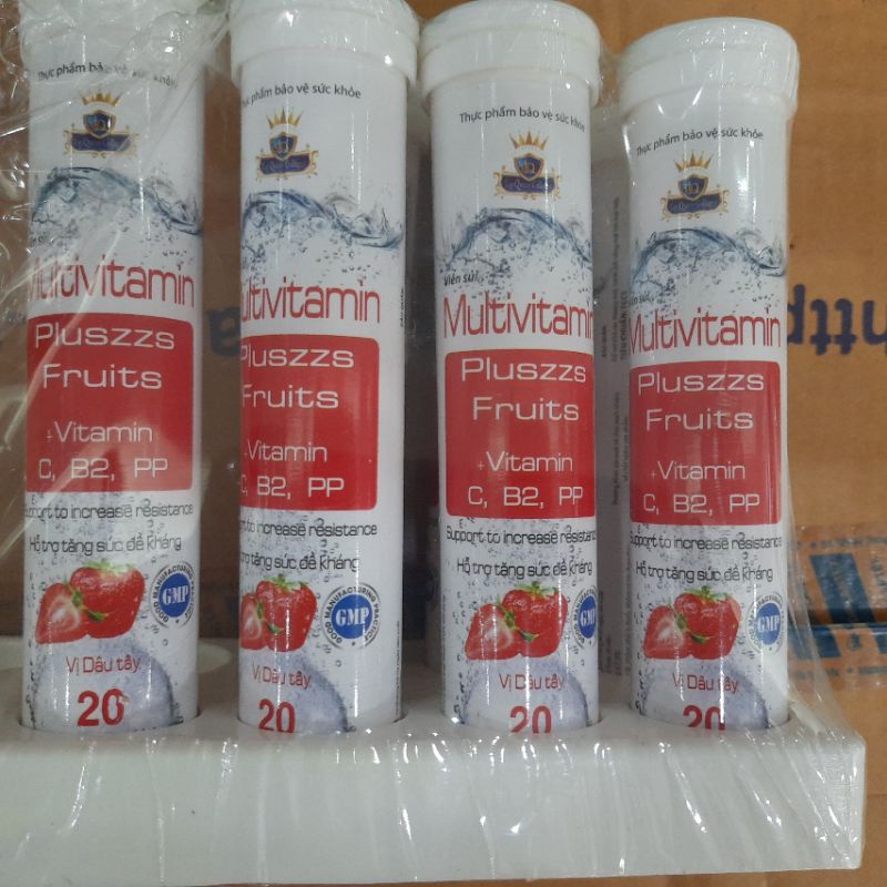 Multivitamin PLUSZZS - FRUITS effervescent tablets supplement Vitamin C ...