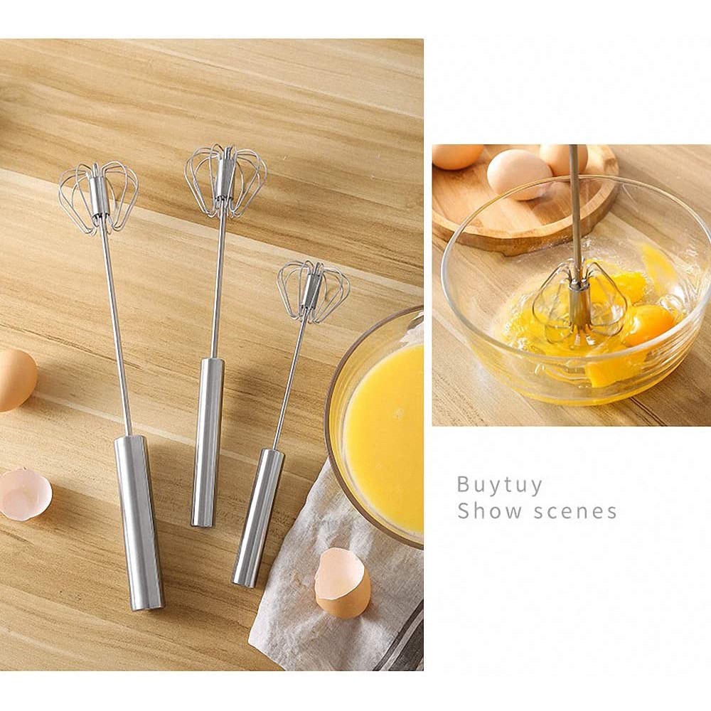 Manual Stainless Steel Egg Beater Whisk Wire Whipper Cream Mixer ...