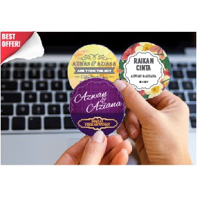 Wedding Sticker / Wedding Door Gift Sticker / Sticker Kahwin | Shopee ...