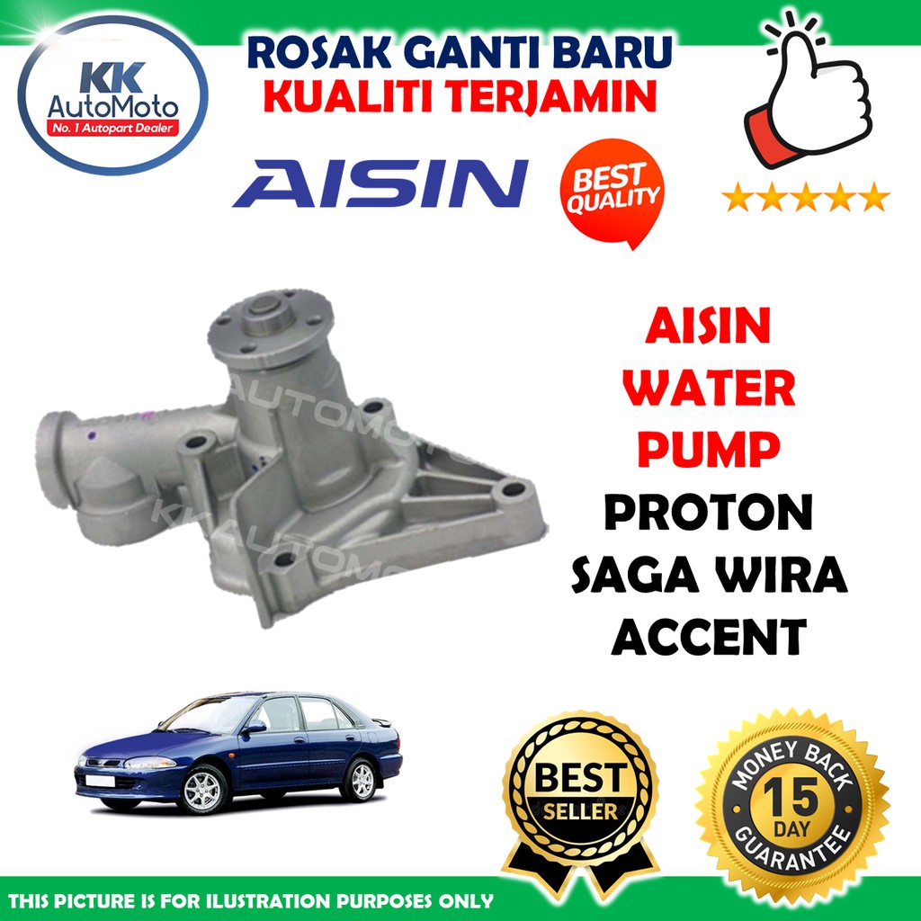 Aisin Water Pump Pam Air - Proton Saga Wira Accent - WPM-001V | Shopee ...