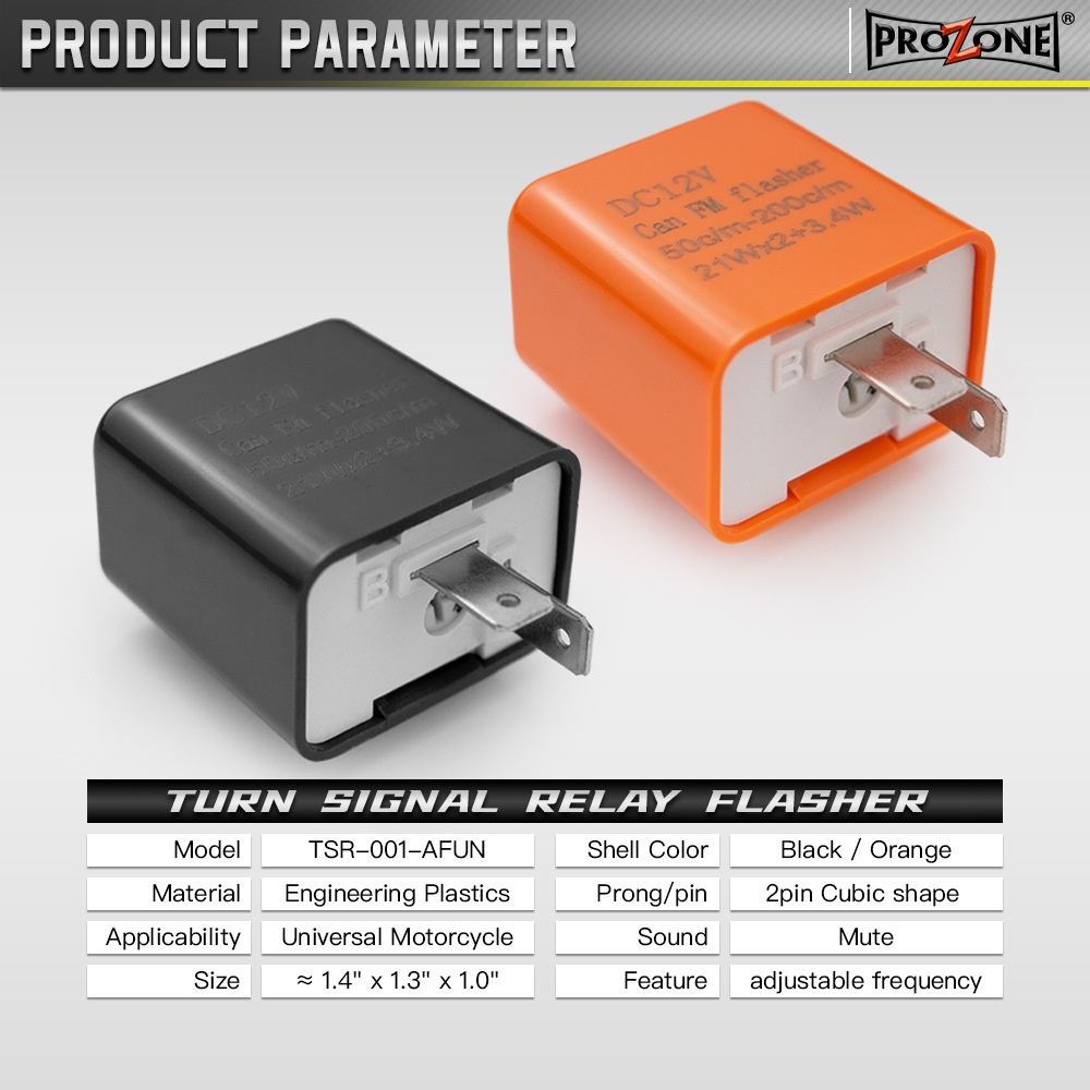 12V LED Flasher Relay Motorcycle Turn Signal Indicator 2 Pin Speed ...