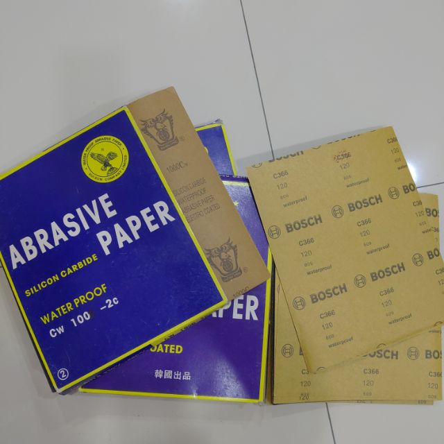 HIGH QUALITY Abrasive Sand Paper Water Proof / Kertas Pasir ( #60 ...