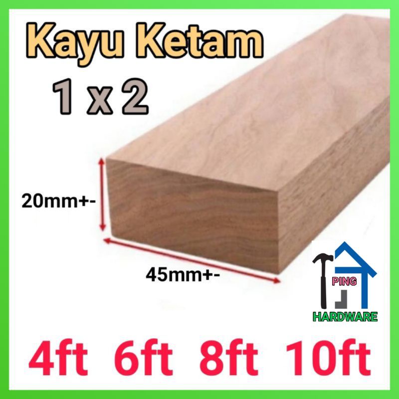 *Kayu Ketam 1x2 (20mmx45mm)+- Kayu Meranti Siap Ketam | Shopee Malaysia