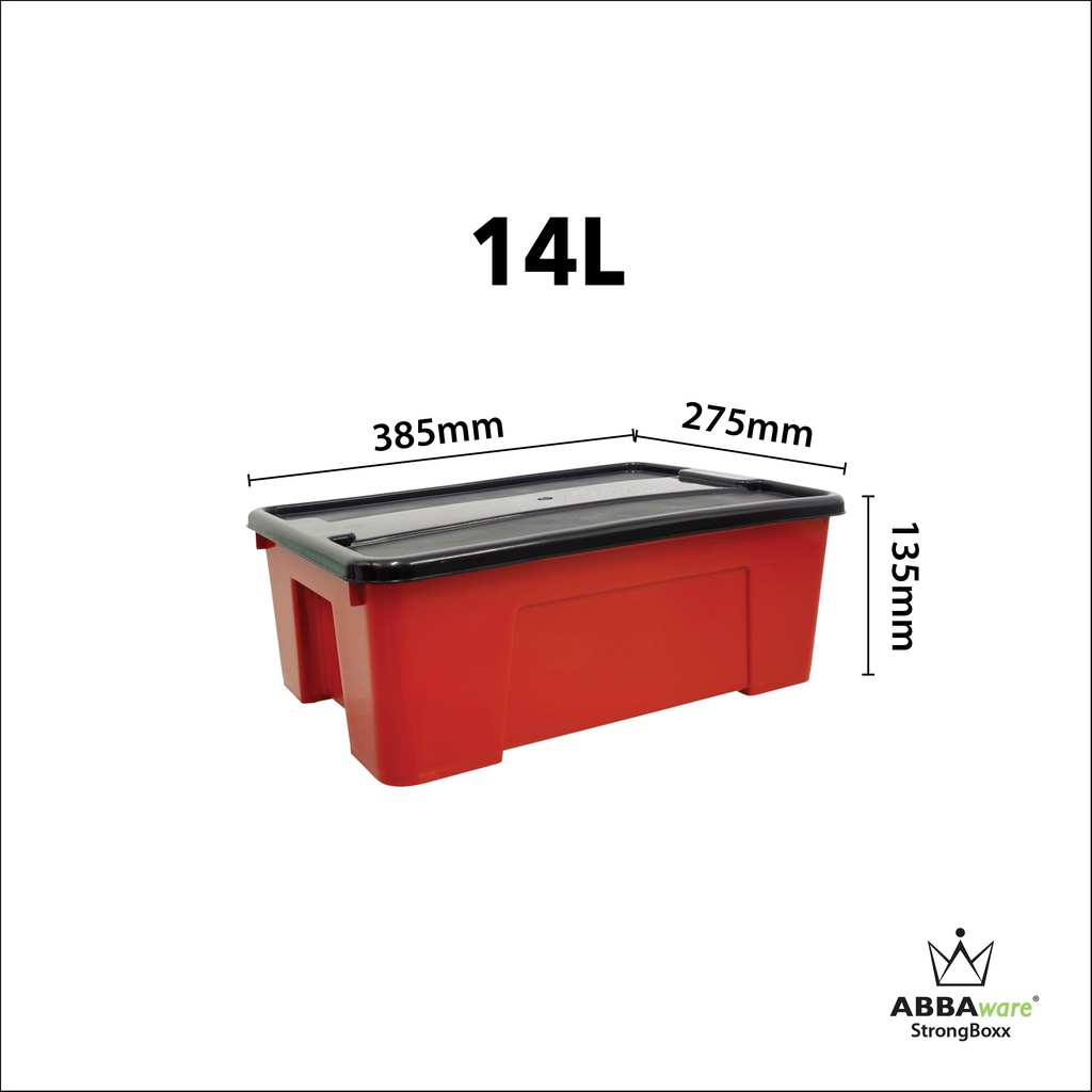 Abbaware Storage Box(30L/50L/80L)/Kotak Simpanan dengan roda/Storage ...