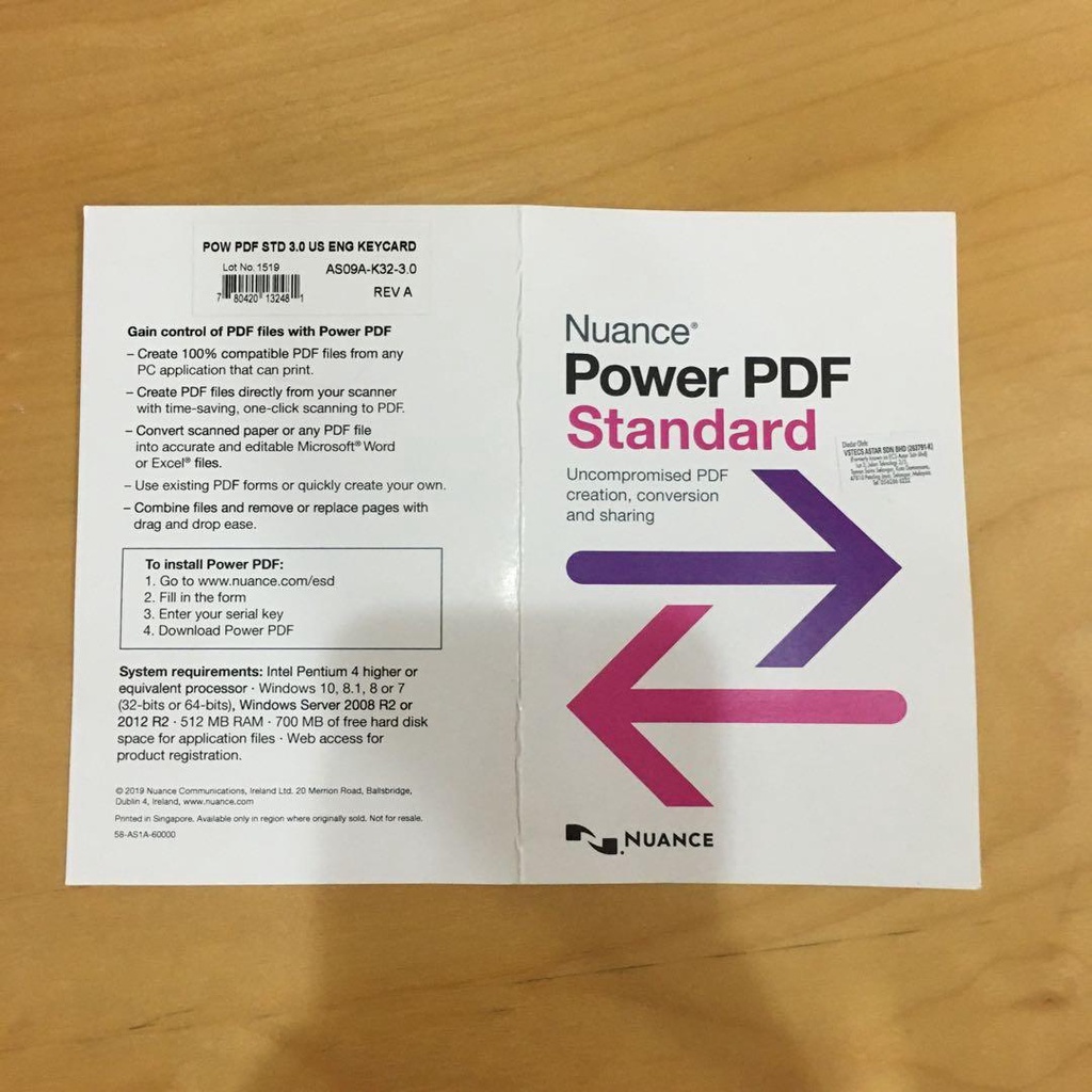 Nuance Power PDF Standard KeyCard 3.0 (ENG) | Shopee Malaysia