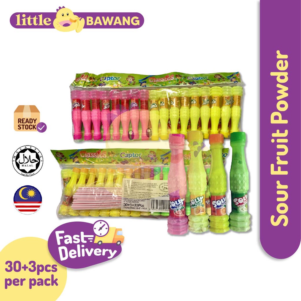 Sour Fruit Powder 33pcs 22pcs per pack | Shopee Malaysia
