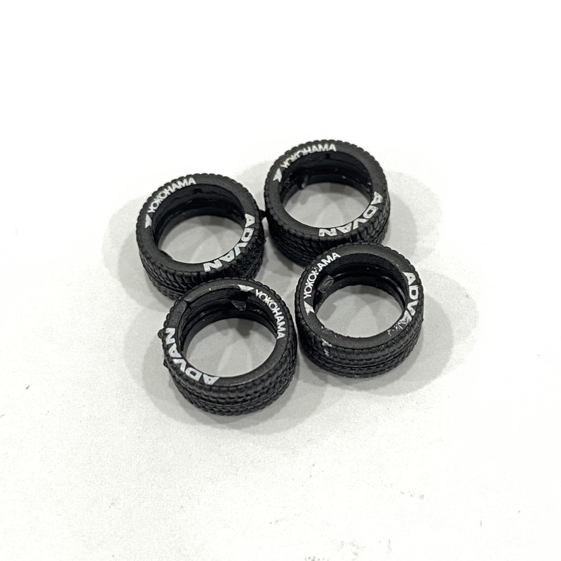 Tayar getah hotwheels. Untuk diorama / Toyo / Michelin / Advan / Nitto ...