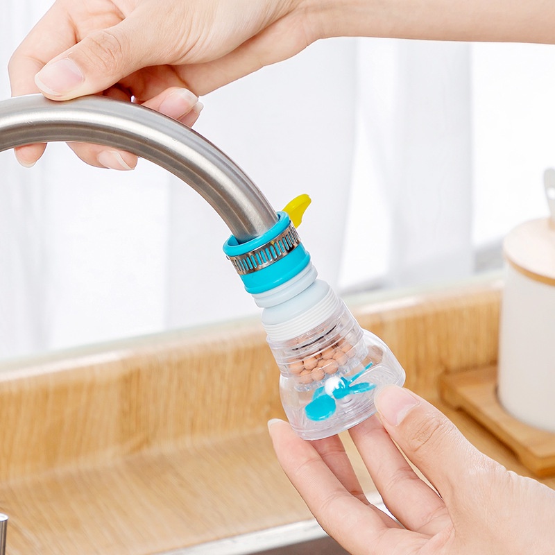 360 Rotate Water Tap Extender Filtering Shower Head Kitchen Anti Splash ...