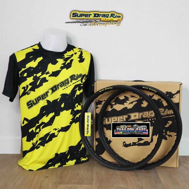 🇹🇭💥 super drag rim alloy original 18x1.4 sepasang gift baju random saiz ...