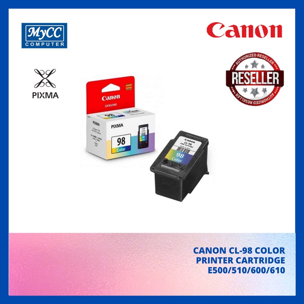 CANON CL-98 COLOR E500/510/600/610 15ML - MYCC | Shopee Malaysia