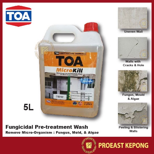 TOA Microkill / Fungicidal Pre-treatment Wash / Remove Micro-Organism ...