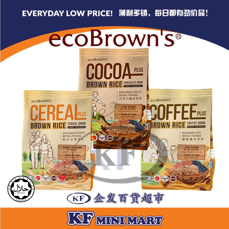 ecoBrown's Cereal Plus 12x28g ecoBrown's Cocoa Plus 12x35g ecoBrown's Coffee Plus 12x30g ...