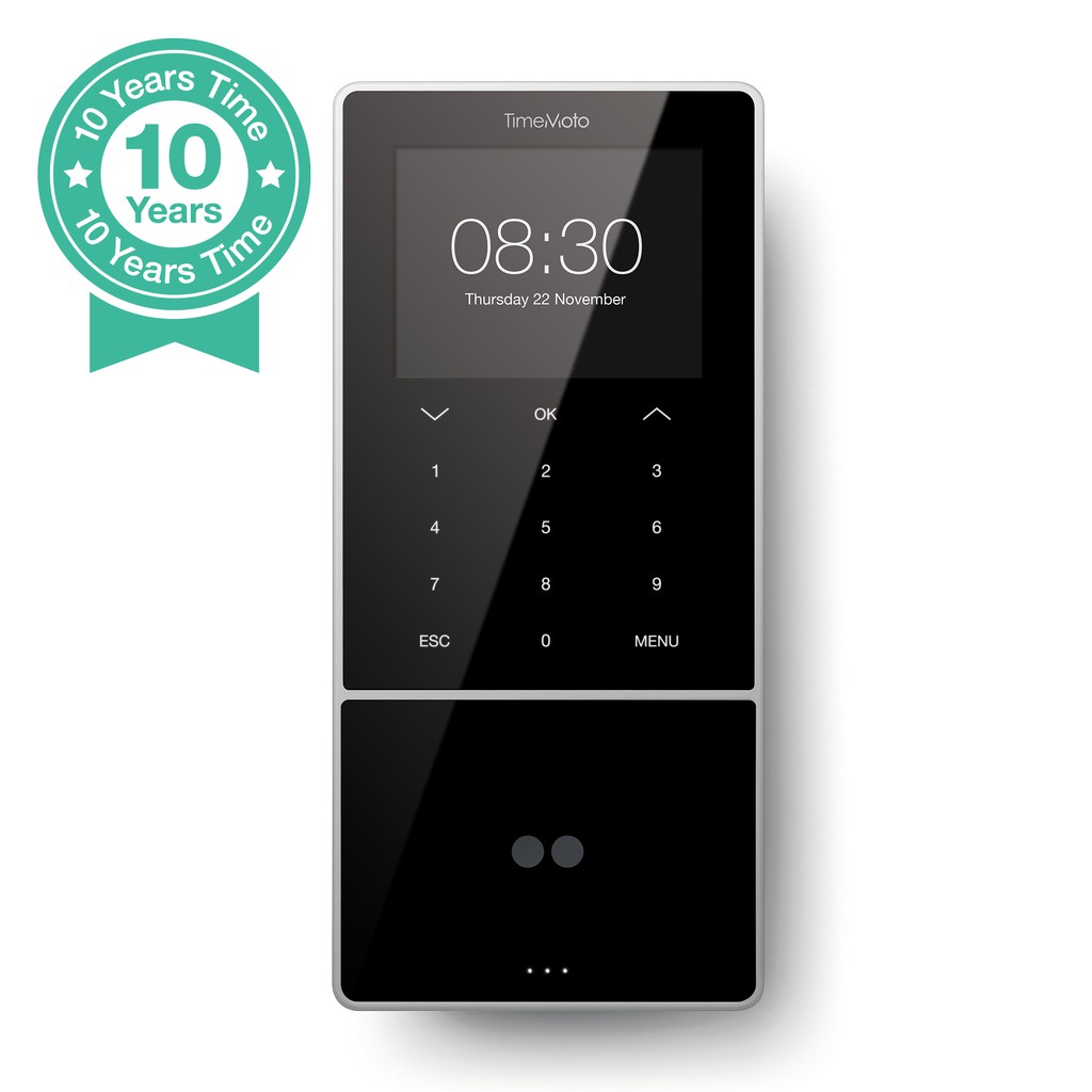 TimeMoto TM-838 - Clocking-in System Face Recognition & RFID for Up to 2.000 Users - Including ...